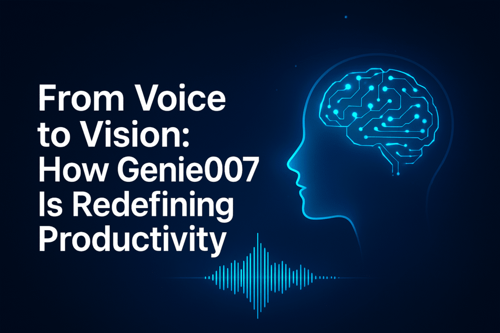 From Voice to Vision: How Genie007 Is Redefining Productivity - Genie007
